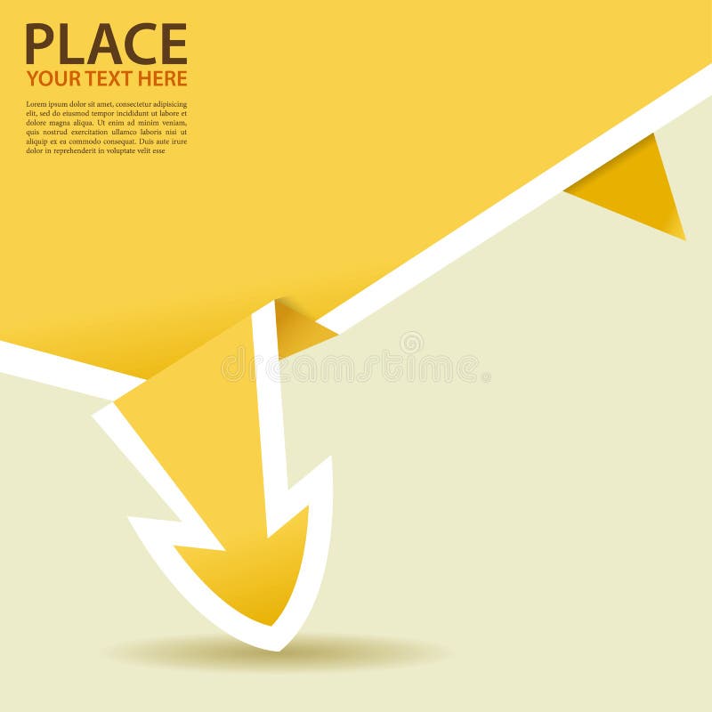 Paper Origami Arrow stock vector. Illustration of eps10 - 20853984