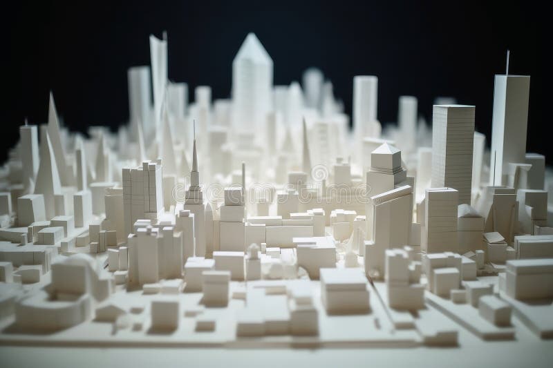 A Paper Origami Model of a Big Modern City Created with Generative AI ...