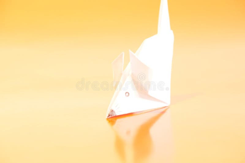 Paper origami mouse stock photo. Image of colorful, rodent - 84376132