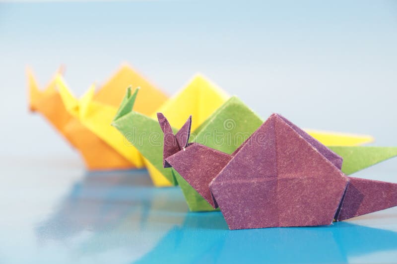 Paper origami snail stock image. Image of wild, shellfish - 84347811