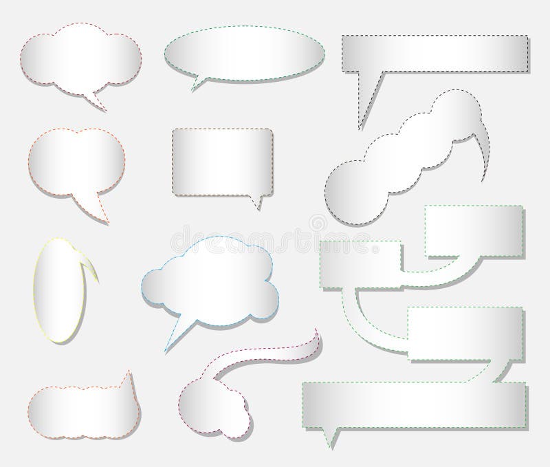 Paper Origami Speech Bubble Stock Vector - Illustration of chat, bubble ...