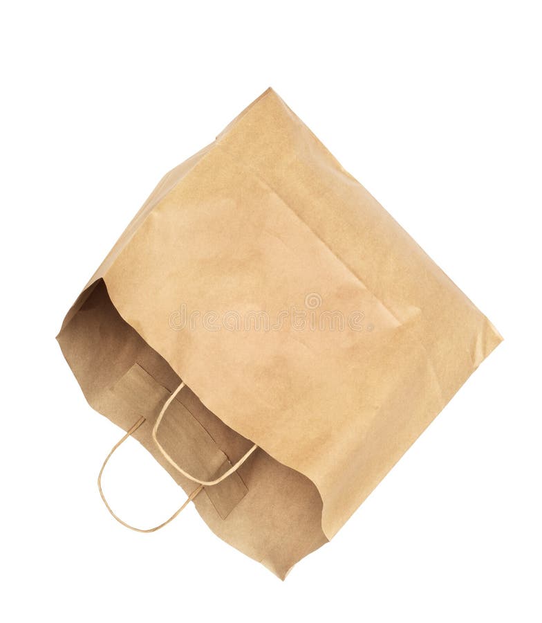 Paper Packet Isolated on a White Stock Photo - Image of consumerism ...