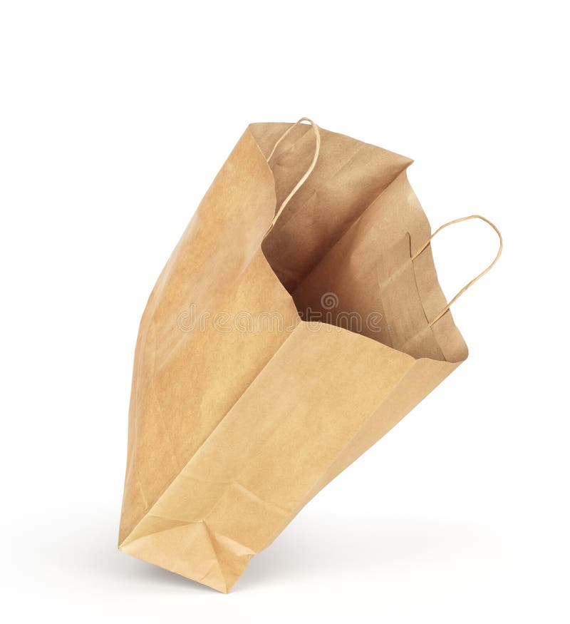 Paper Packet Isolated on a White Stock Photo - Image of consumerism ...