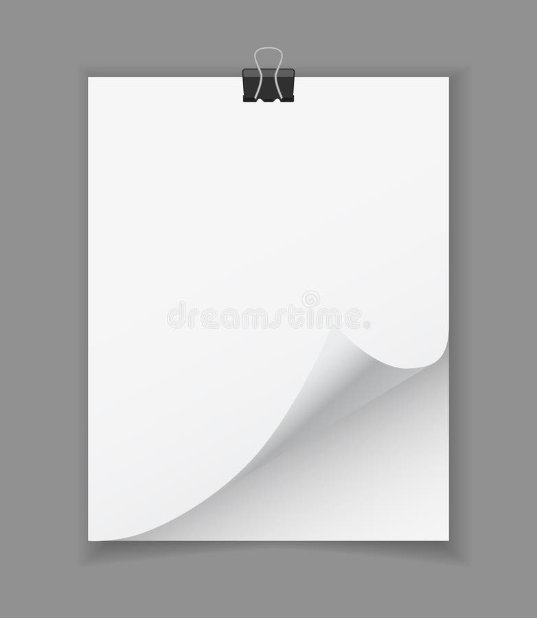 Paper page corner turn stock vector. Illustration of effect - 266224137