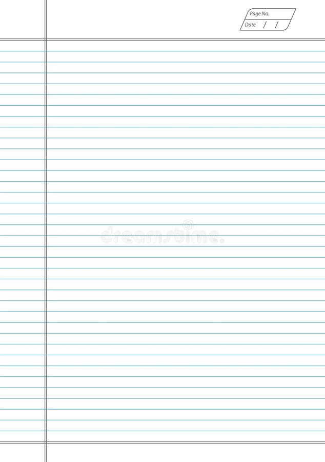 Paper note book page stock vector. Illustration of line - 117125818