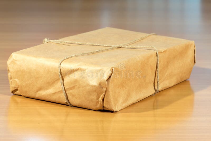 Paper parcel stock image. Image of decorative, delivering - 53591543