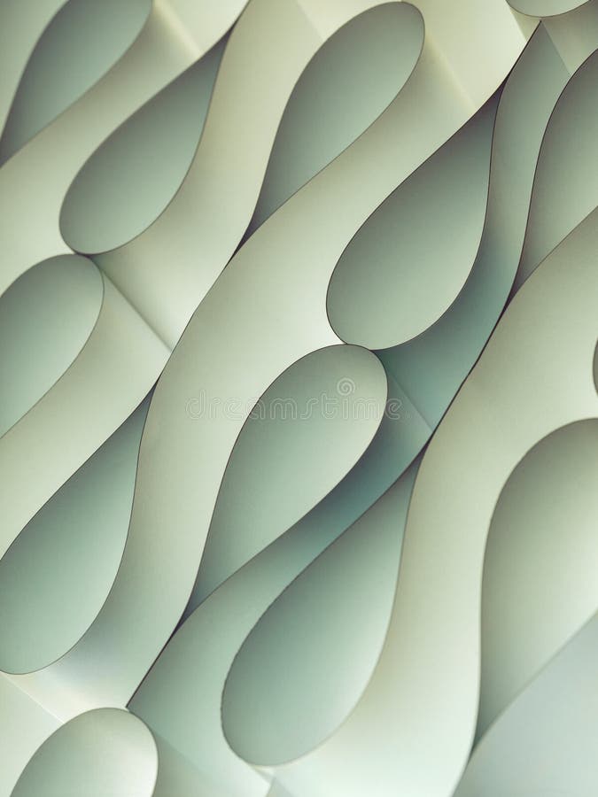 Paper Pattern in Unique Elliptical Shapes Stock Illustration ...