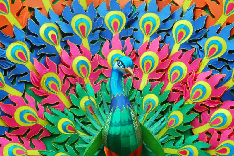 Paper Peacock stock image. Image of chinese, year, graphics - 5949167