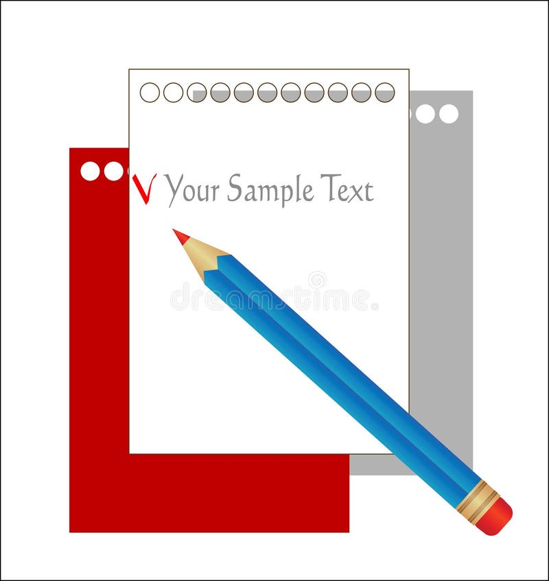 Paper and pen stock vector. Illustration of writing, business - 10314126