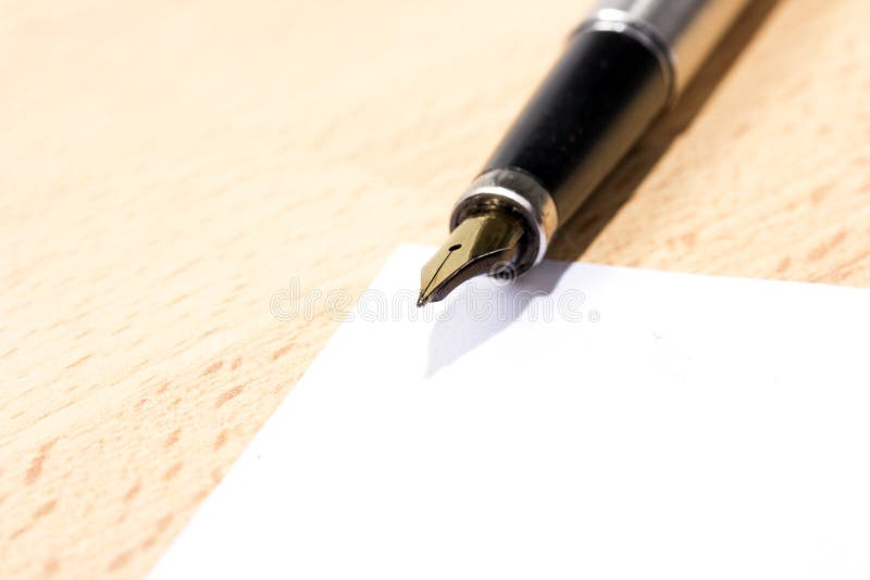 Paper and a pen stock image. Image of memories, paper - 27463999