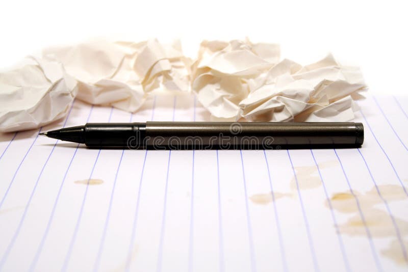 Paper and Pen stock image. Image of homework, blank, page - 3000935