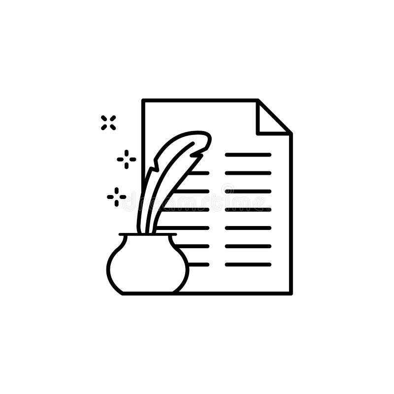 Poetry Icon In Trendy Design Style. Poetry Icon Isolated On White ...