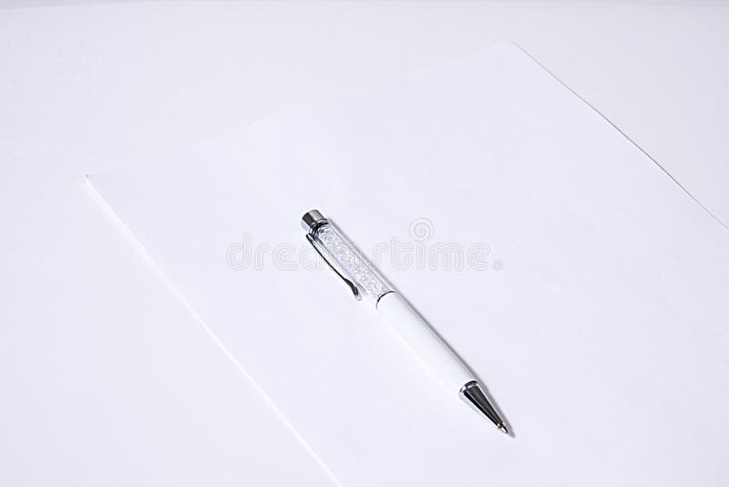 Paper & Pen stock photo. Image of ideas, objects - 34135628