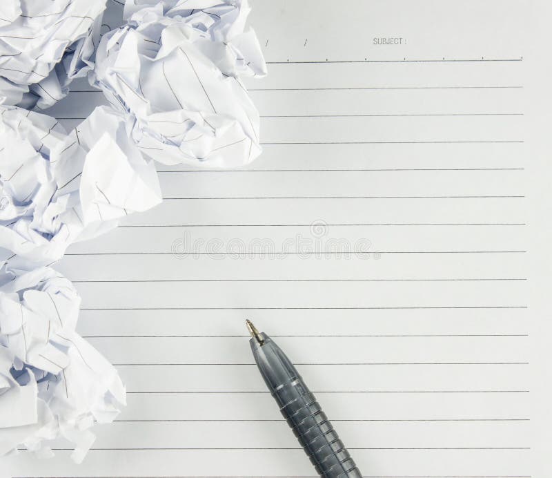 Paper and pen for writing stock image. Image of paper - 39976241