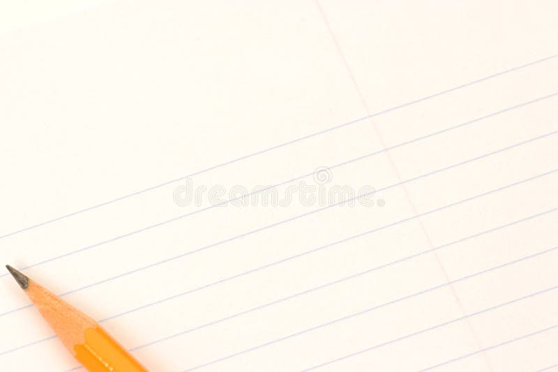 Paper and pencil stock image. Image of lines, message, reminder - 216693