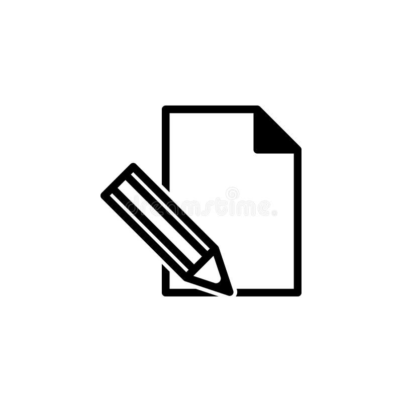 Paper and Pencil Icon. Element of Simple Icon for Websites, Web Design ...