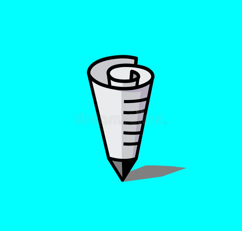 Paper Pencil Logo Idea Vector Stock Vector - Illustration of idea, icon ...
