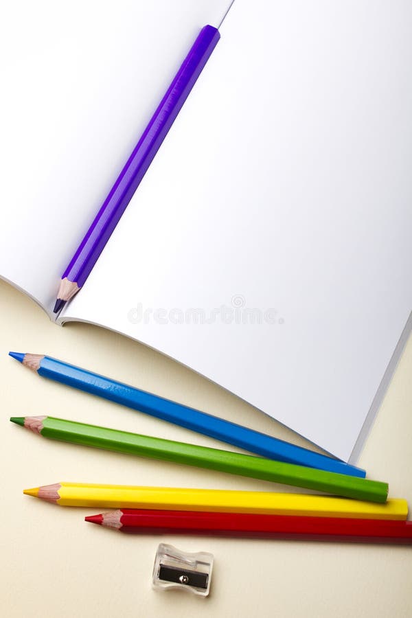 Paper and pencils stock photo. Image of accessories, equipment - 23986364