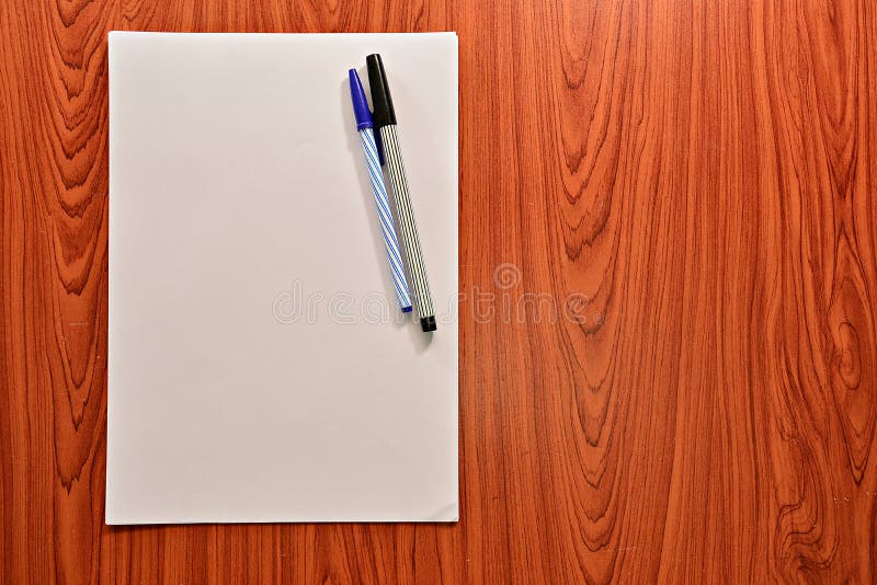 Paper and pens stock photo. Image of texture, notebook - 76822506