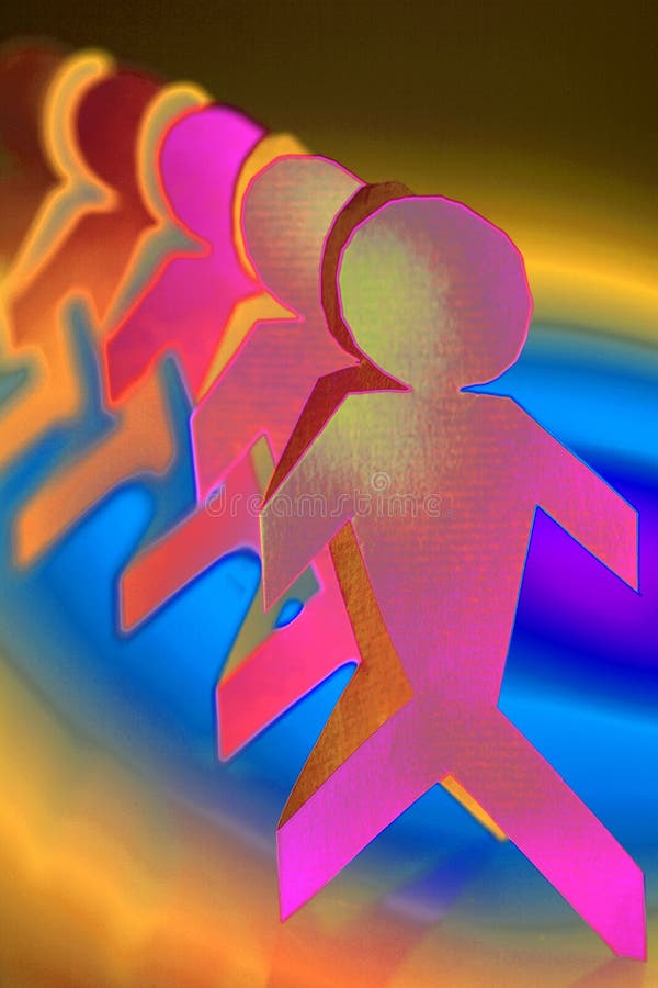 Paper people pyramid stock photo. Image of help, cooperation - 3029350