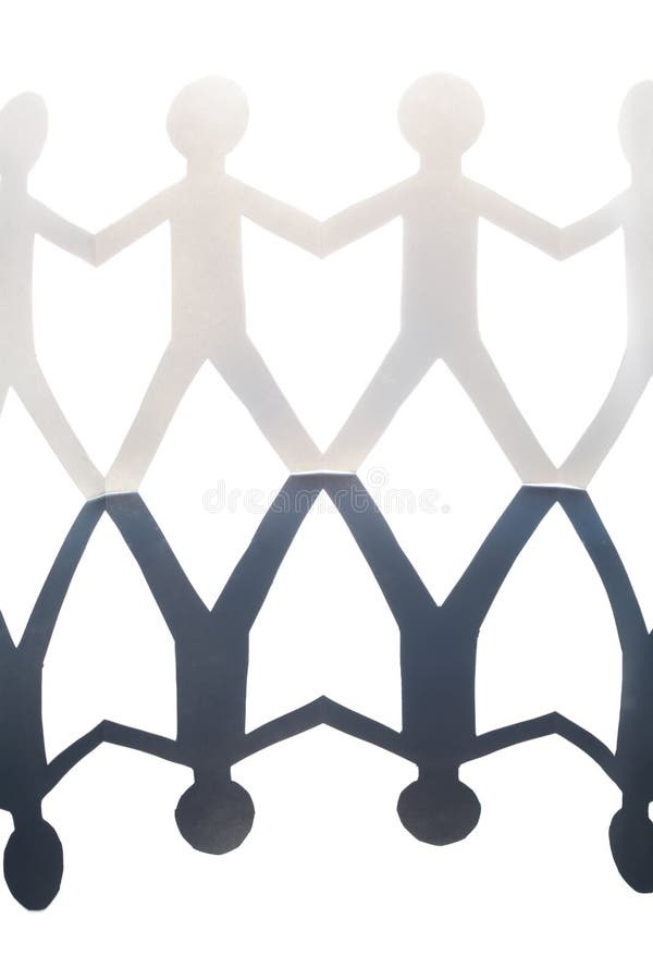 Paper people stock image. Image of holding, figure, shadow - 20102557