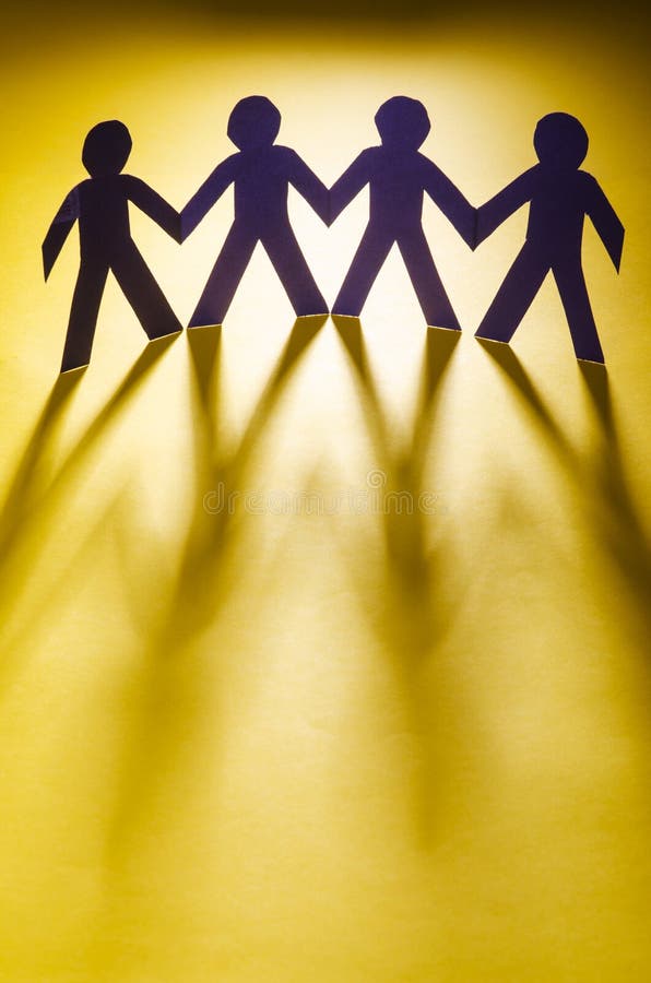 Paper people stock image. Image of family, community - 27863945