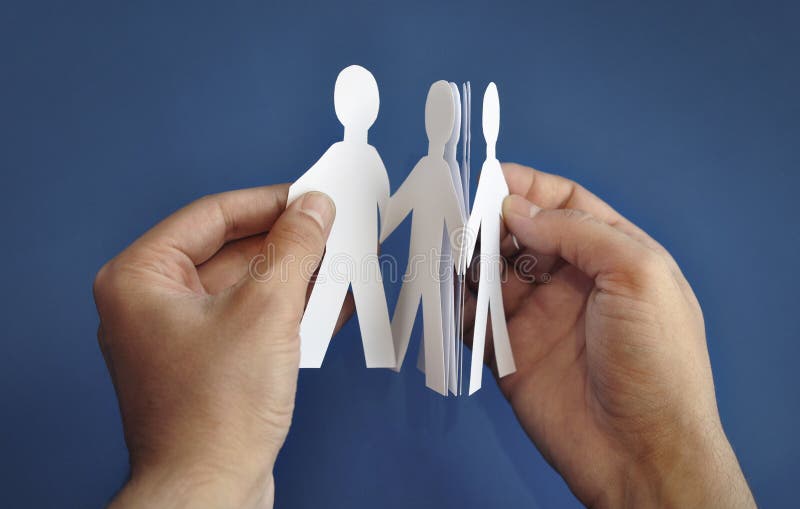 paper-people stock image. Image of figure, joined, male - 28470439