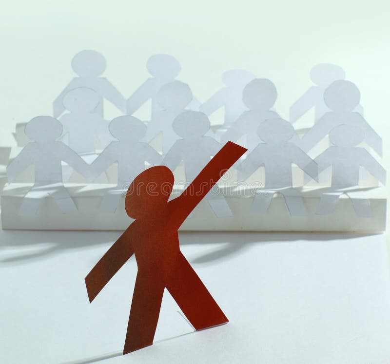 Of the Paper People Contact Stock Photo - Image of shape, cooperation ...