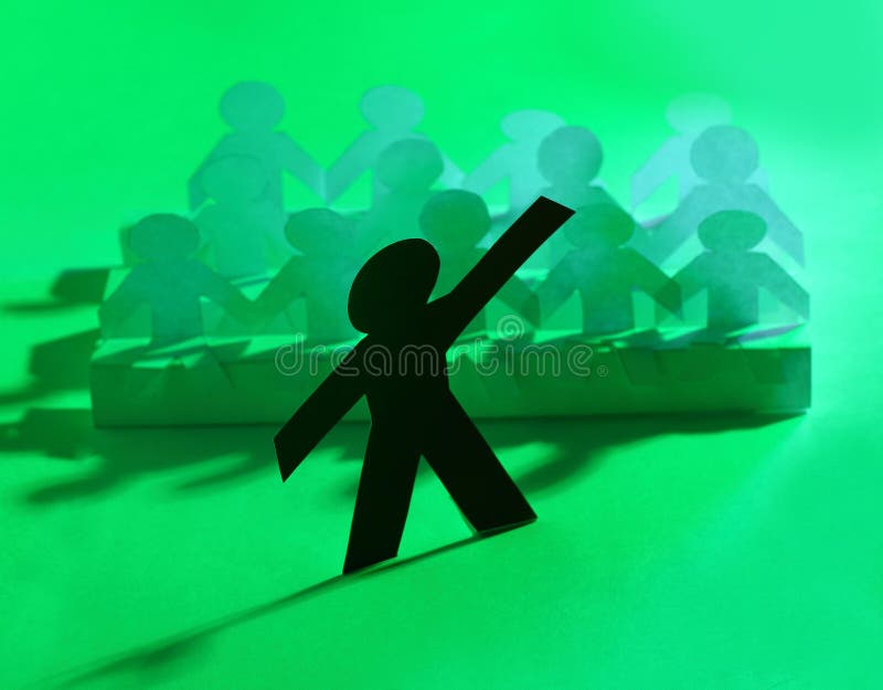 Paper people. stock image. Image of group, community - 35265717