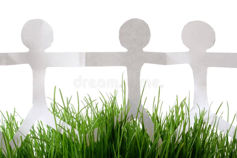 437 Green Paper Chain People Stock Photos - Free & Royalty-Free Stock ...