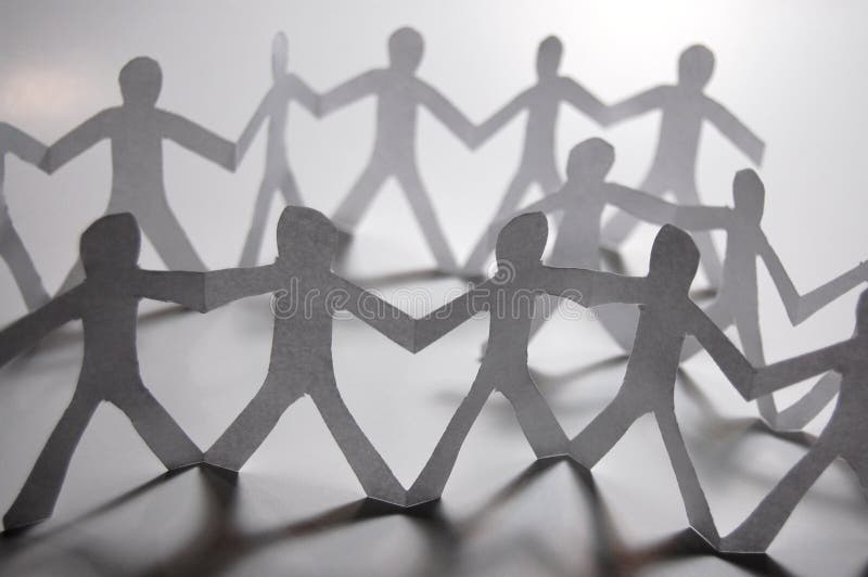 Paper People Having a Party Stock Image - Image of paper, party: 7804345