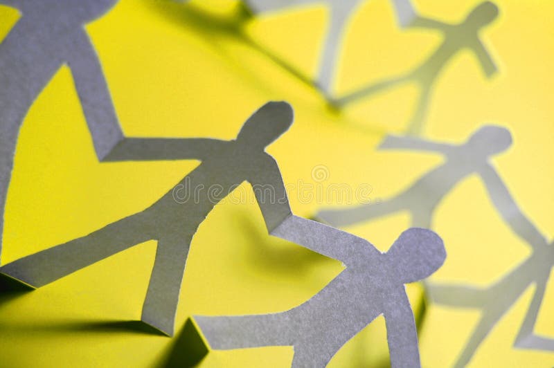 Paper People Having a Party Stock Photo - Image of business, friends ...