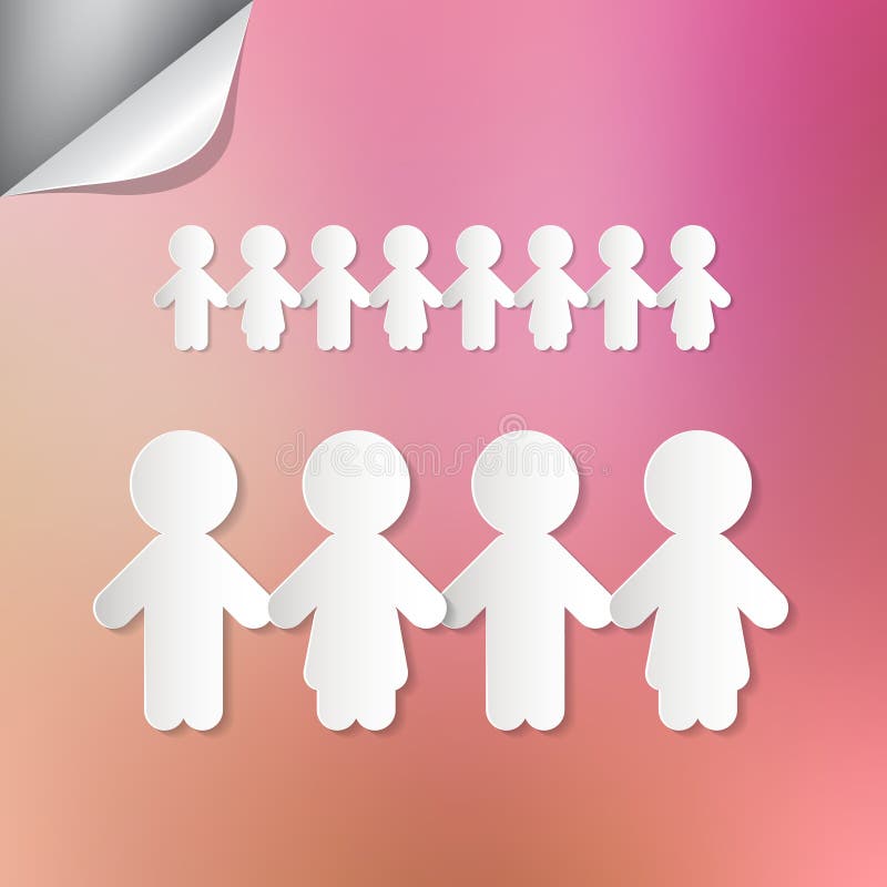 Group Paper People Holding Hands Stock Illustrations – 1,819 Group ...