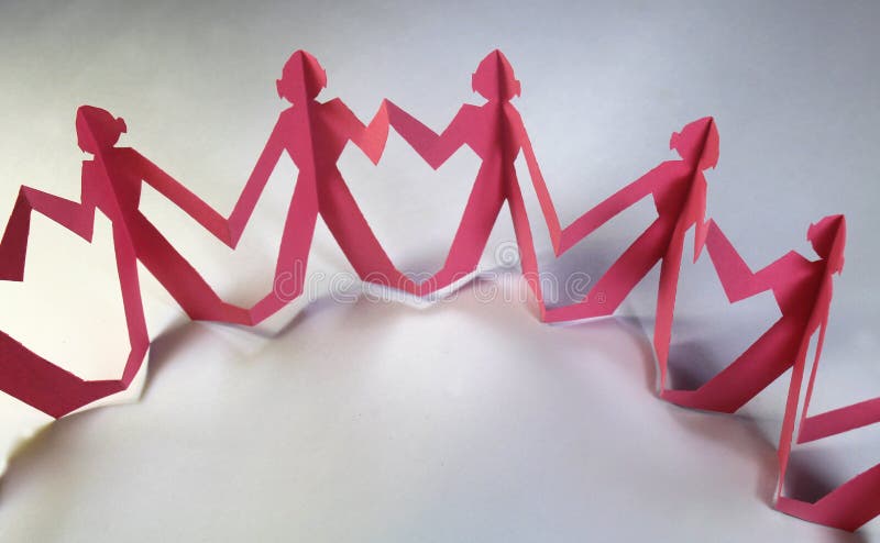 Paper people stock photo. Image of family, linked, relationship - 67821056