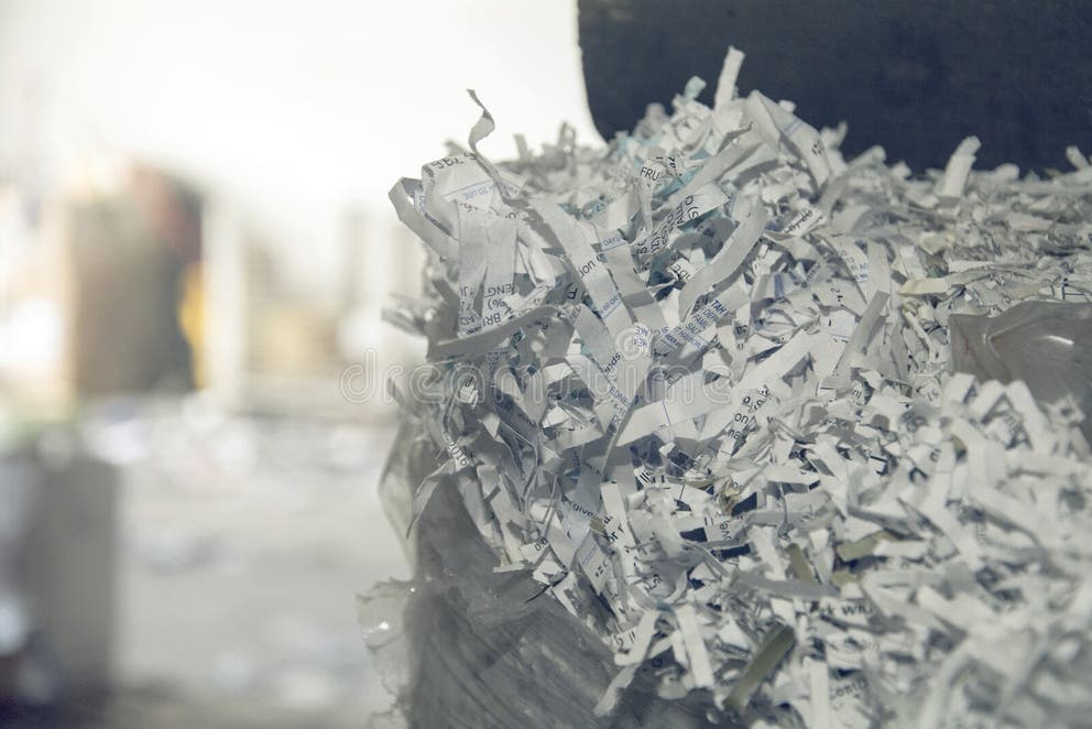 Paper Piled and Baled and Ready To Recycle Stock Image - Image of ...