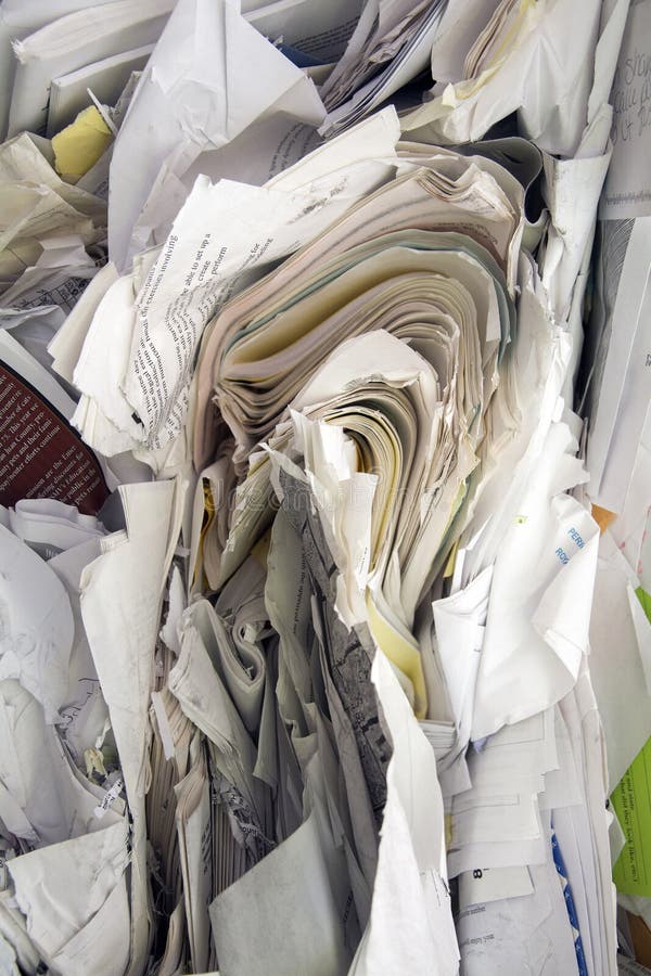 Cardboard and Plastic Baled and Ready To Recycle Stock Photo - Image of ...