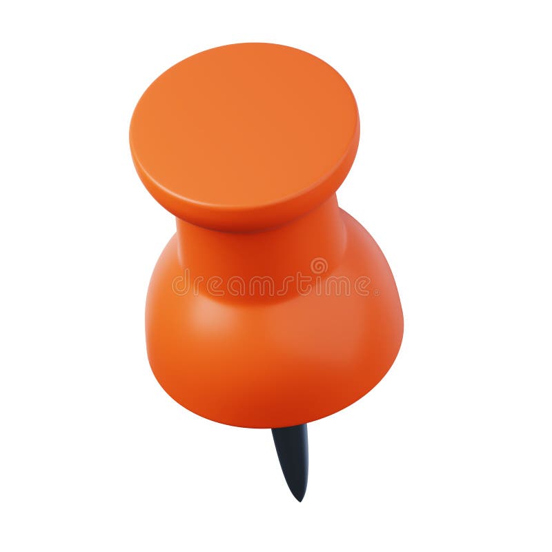 Paper Pin Clip Needle Pointer High Quality 3D Render Illustration Icon ...