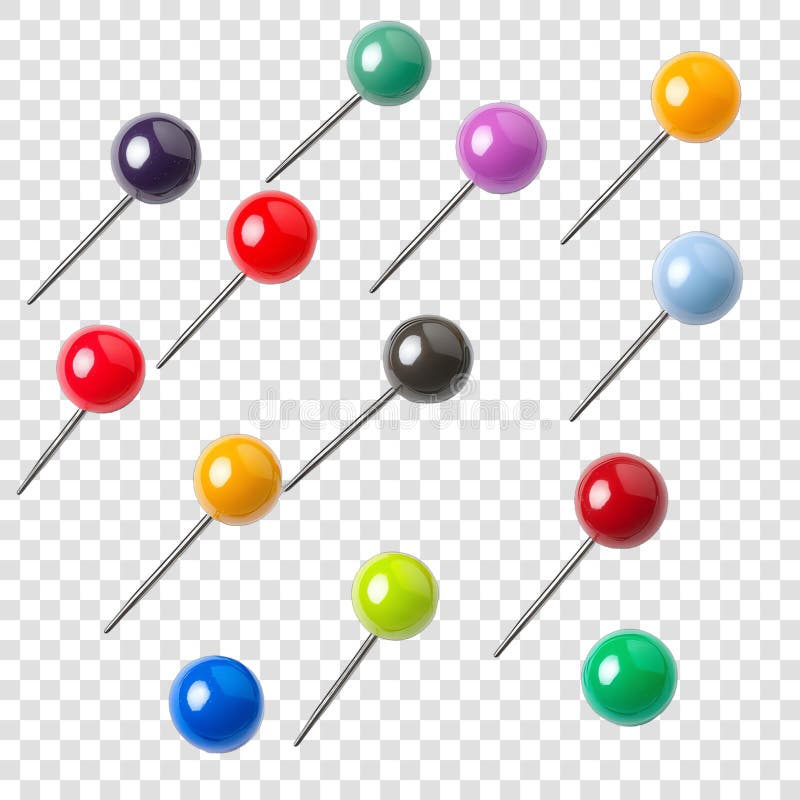 Paper Pin set stock image. Illustration of stationery - 341485489