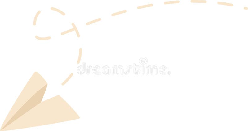 Paper Plain with Track stock vector. Illustration of wallpaper - 292151571