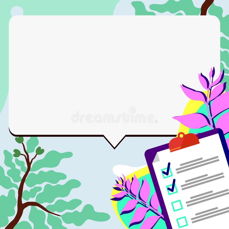 Paper with Plan on Bright Colored Background. White Text Holder with ...