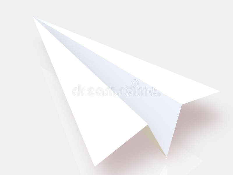Paper plane stock vector. Illustration of travel, plane - 5317224