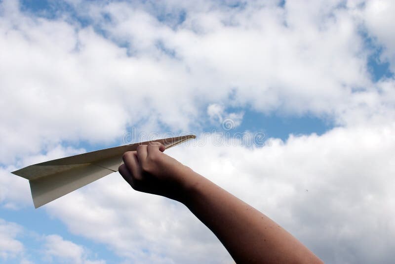 Paper Plane Launch stock photo. Image of aeroplane, office - 371804