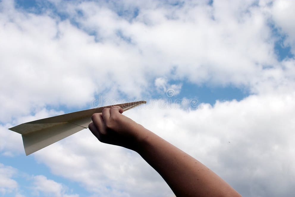 Paper Plane 2 stock photo. Image of hold, fantasy, aircraft - 13184930