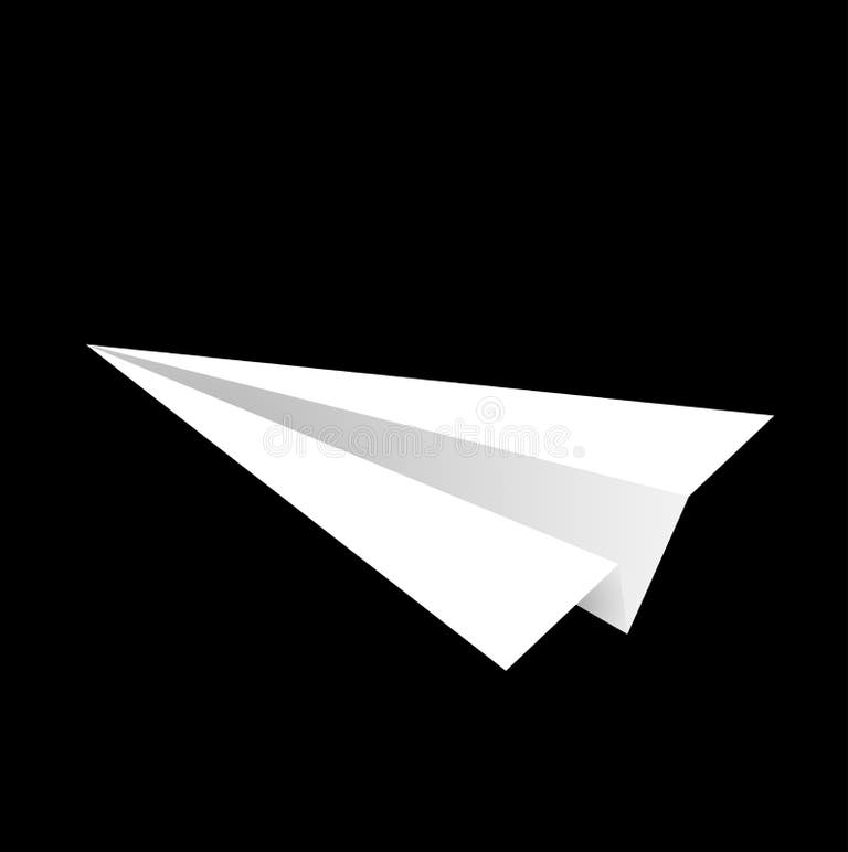 Origami Black Paper Plane Stock Illustrations – 2,477 Origami Black ...