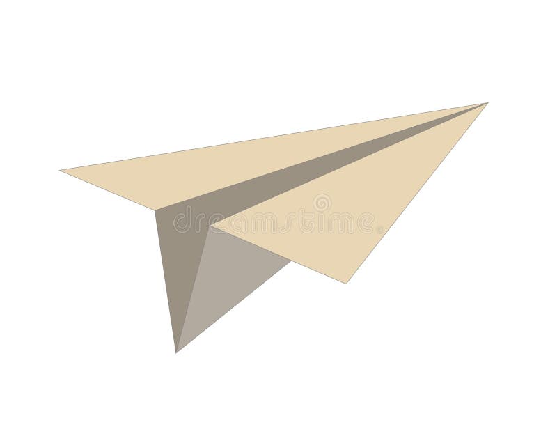 Paper Plane Paper Airplane Vector Illustration Symbol Stock Vector ...