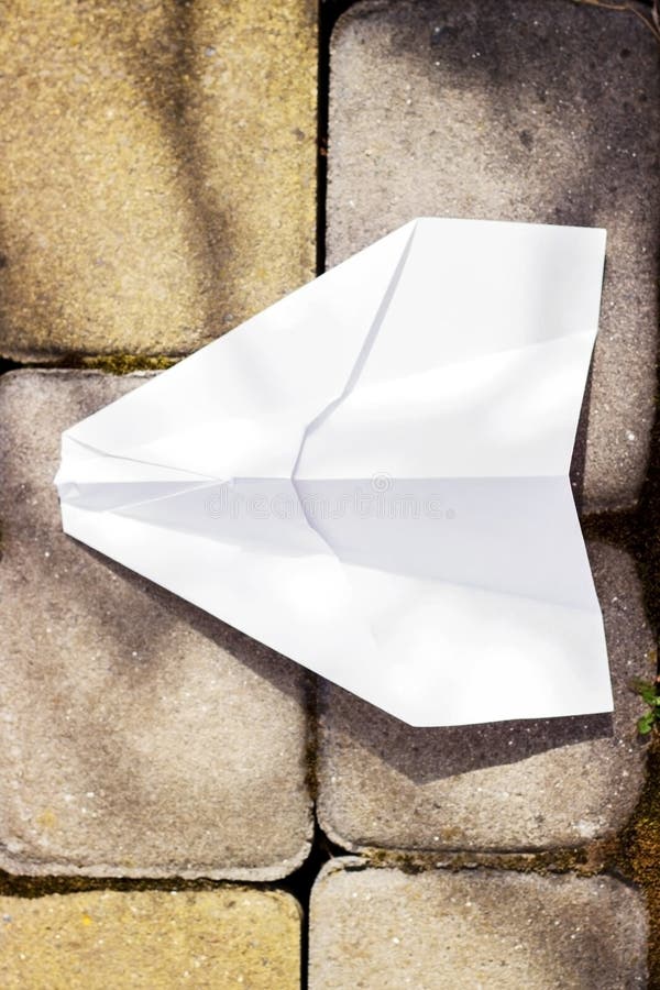 Paper plane on the bar. stock image. Image of browse - 114940247