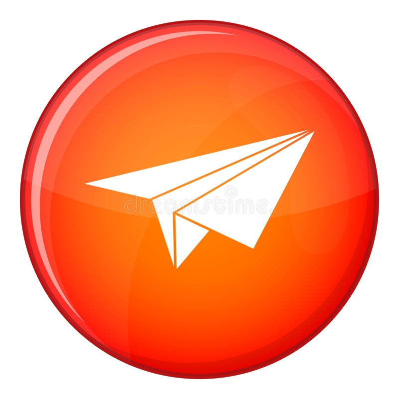 White Paper Plane Icon Circle Stock Illustrations – 602 White Paper ...