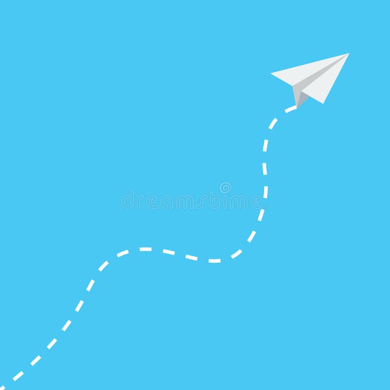 Paper Plane Icon Isometric Style Stock Illustration - Illustration of ...