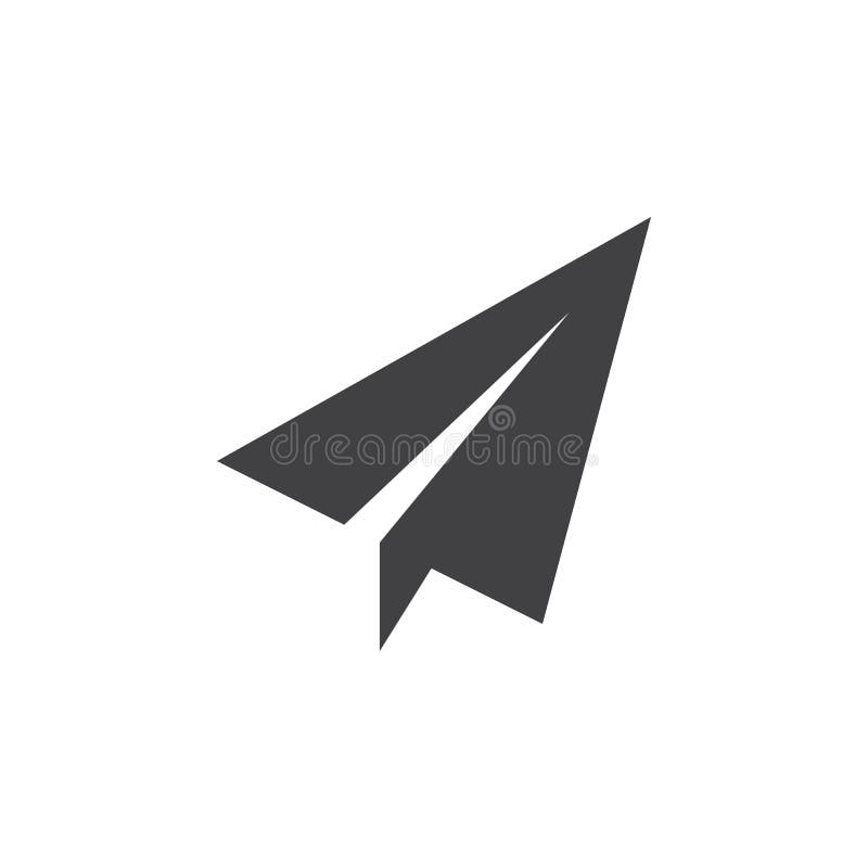 Paper Plane Icon , Send Message Solid Logo Illustration, P Stock ...