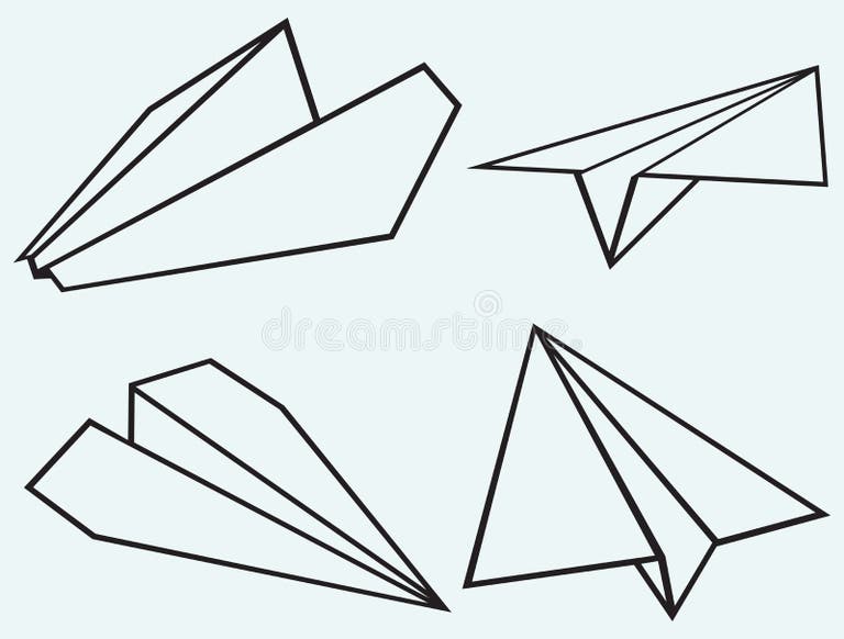 Paper Plane Draw Stock Illustrations – 1,632 Paper Plane Draw Stock ...
